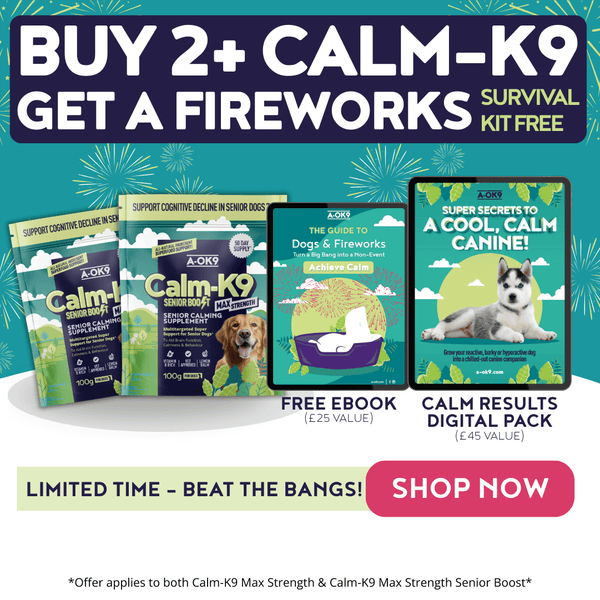 Calm-K9 Max Strength Senior Boost - Calming Supplements | A-OK9