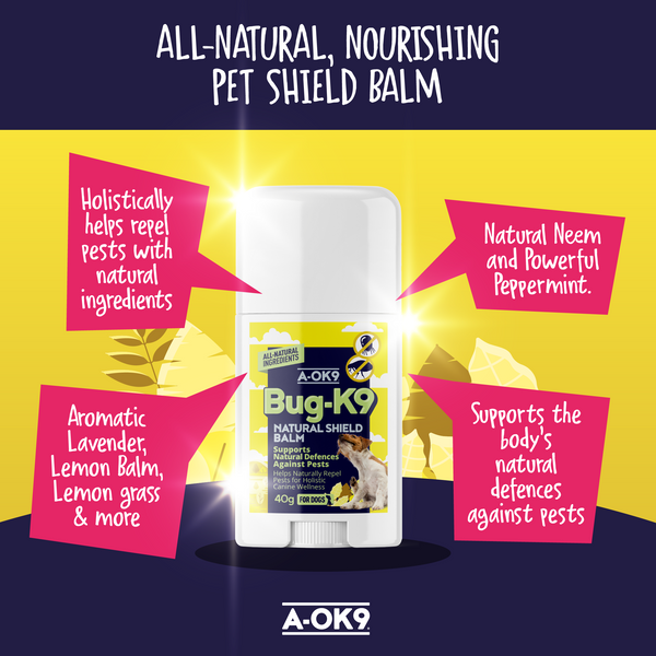 Bug-K9 Natural Shield Balm - Dog Parasite Treatment | A-OK9