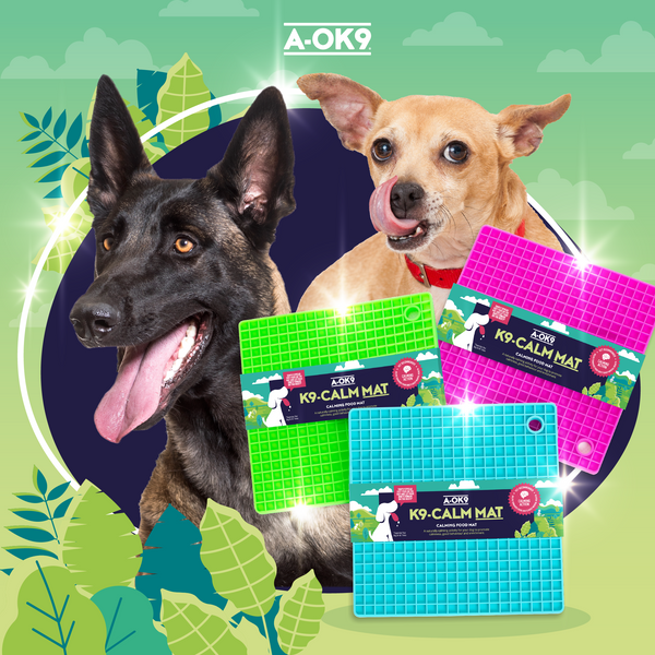K9-Calm Mat: Lickable Enrichment Mat - Lick Mat For Dogs | A-OK9